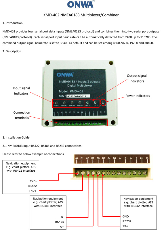 Руководство пользователя NMEA KMD-402